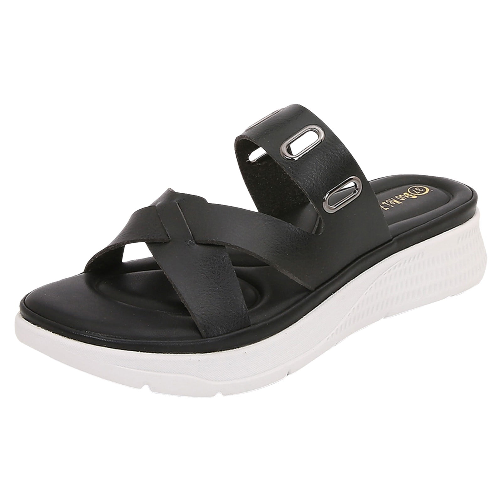 Thick Sole Spring Wedge Sandals for Women Dressy Beach 2024 Slip On ...