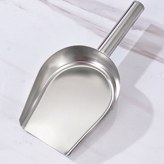 Thick Stainless Steel Ice Shovel Multifunctional Flat Bottom Food Scoop ...
