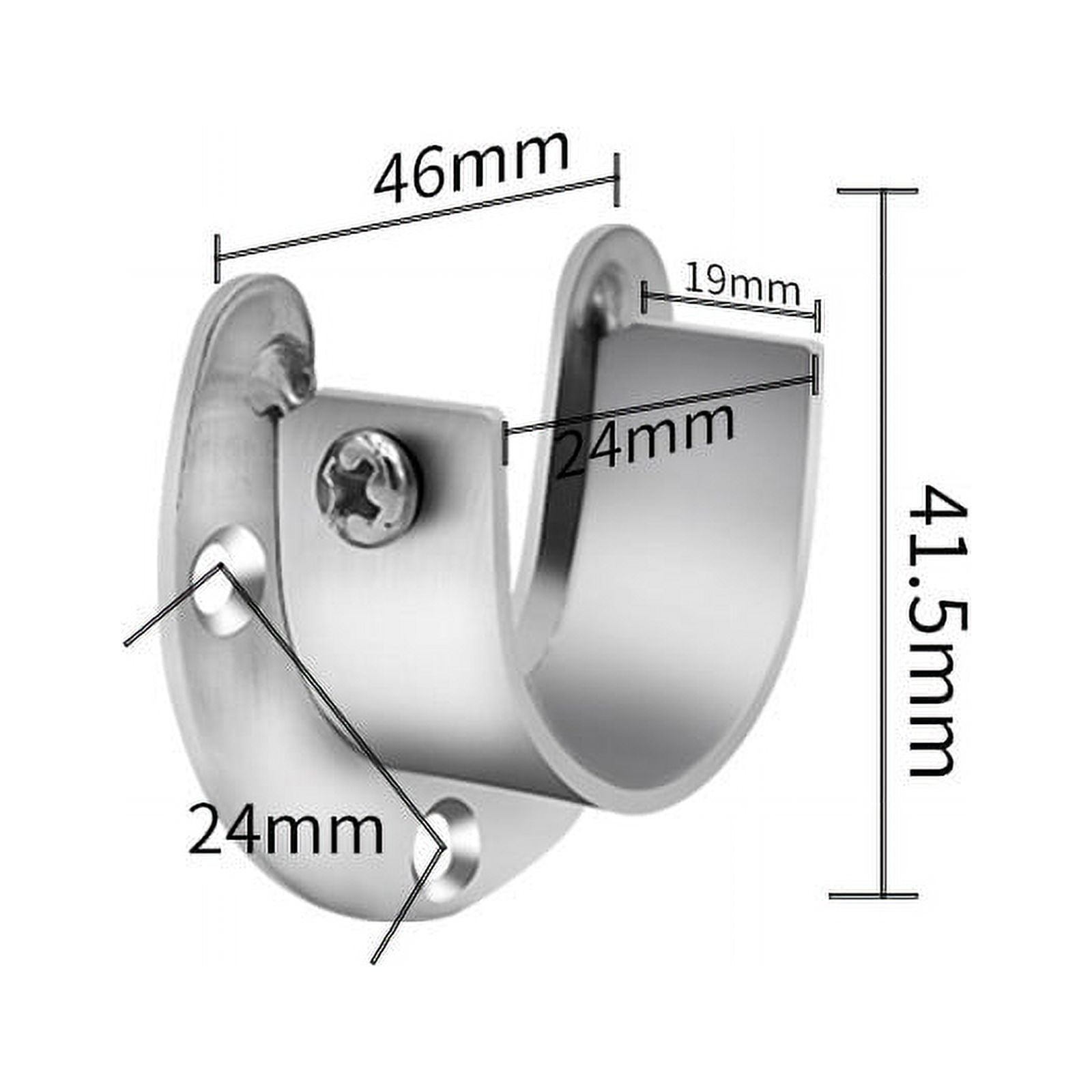Thick Stainless Steel round Tube Seat Adjustable Flange Base Clothes ...