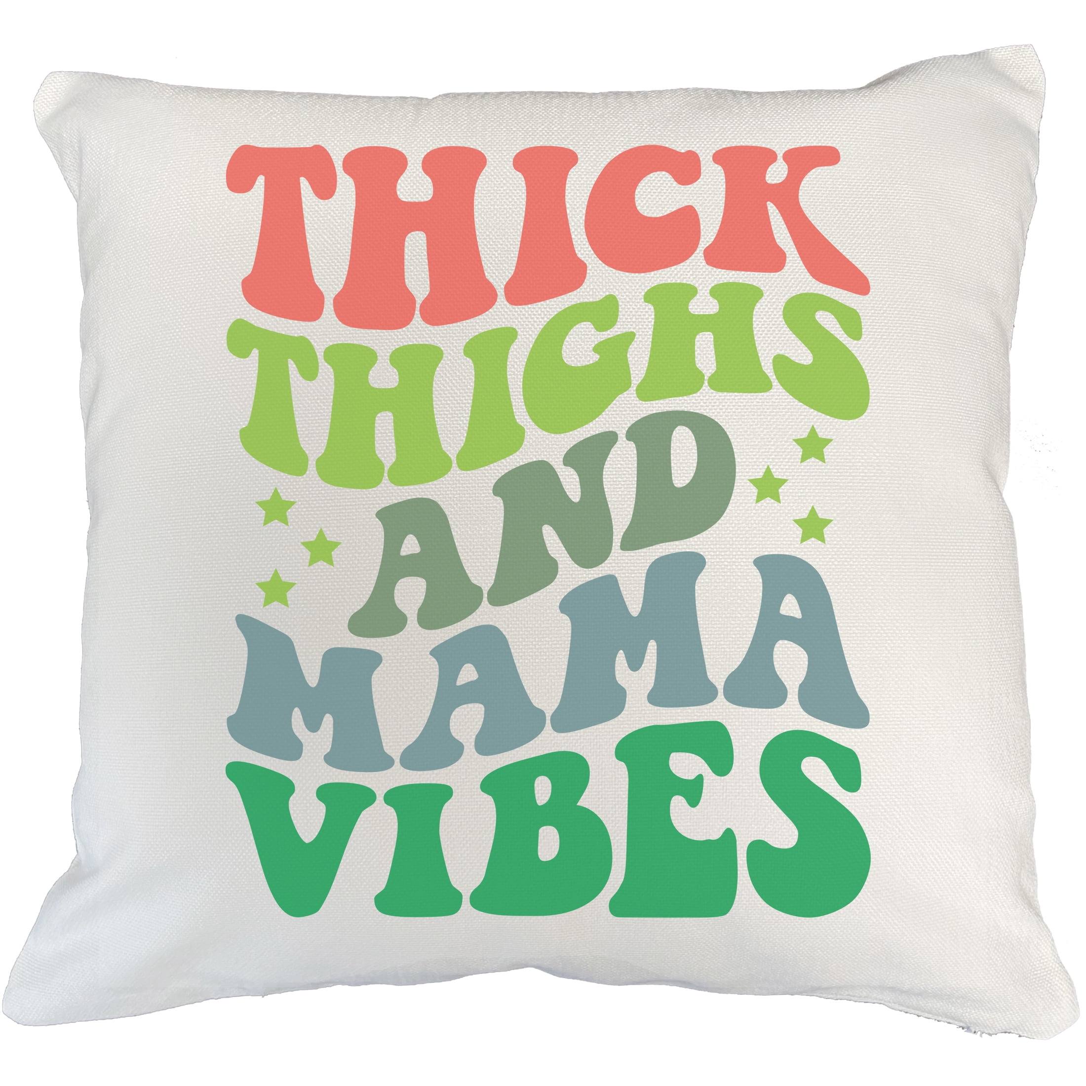 Thick Thighs and Mama Vibes, Funny Mother's Day Themed Quote, Groovy ...