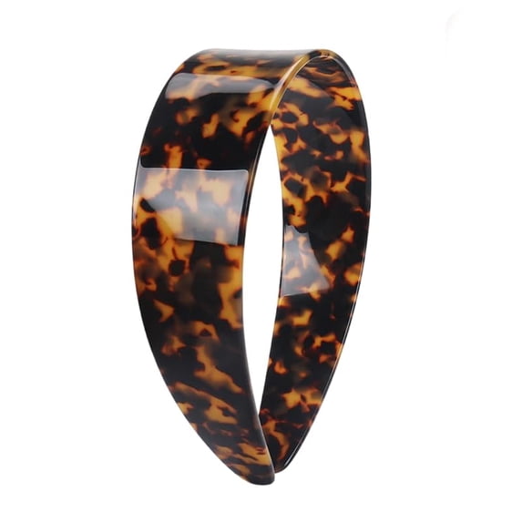 Thick Tortoise Shell Headband with Teeth for Women, 1.5 Inch No Slip ...