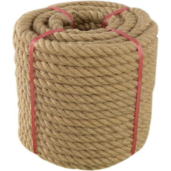 Thick Twisted Manila Ropes 1inx20ft Natural Jute Rope Heavy Duty Hemp ...
