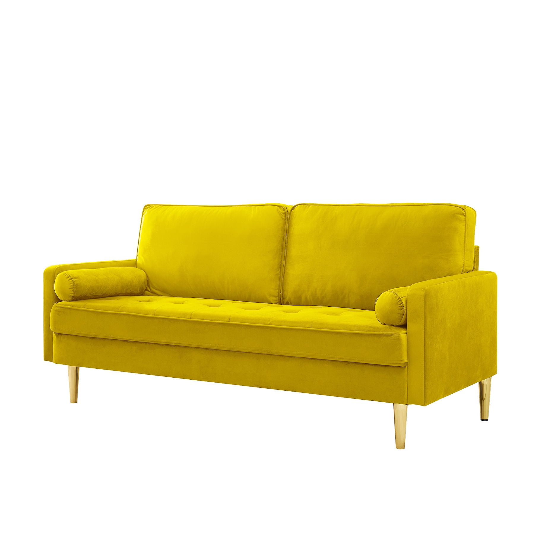 Thick Velvet Sofa+Strong Load-Bearing Frame”-“Living Room/Bedroom Use ...