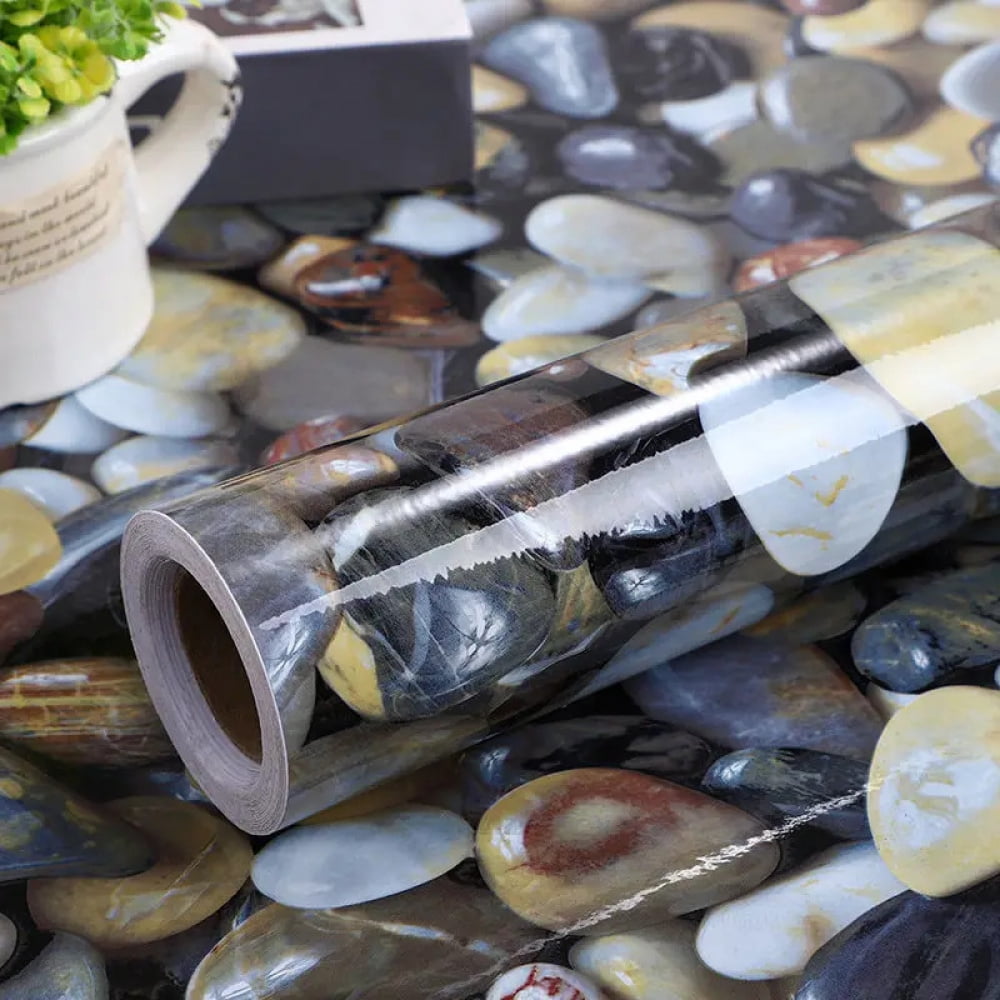 Thick Waterproof Pvc Imitation Marble Pattern Stickers Modern Vinyl ...
