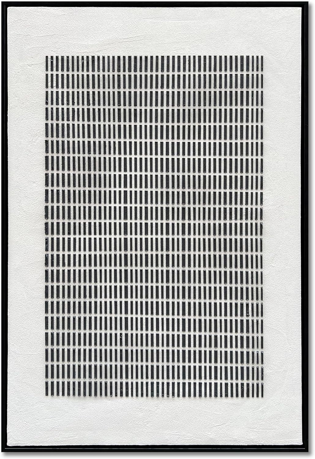 Thick textured black minimalist oil painting by contemporary oil ...