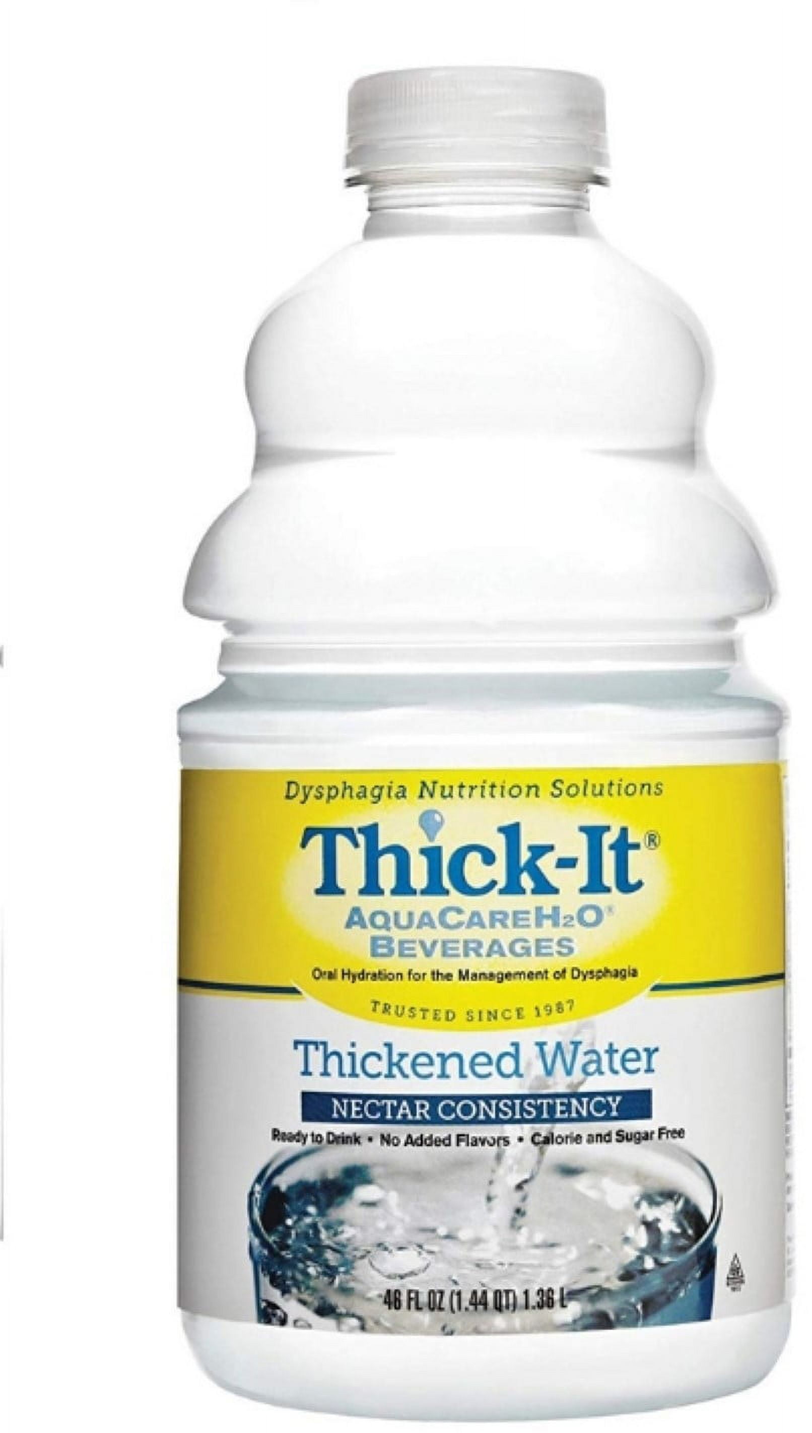 ThickIt AquaCare H2O Thickened Water Bottle Unflavored Ready to Use ...