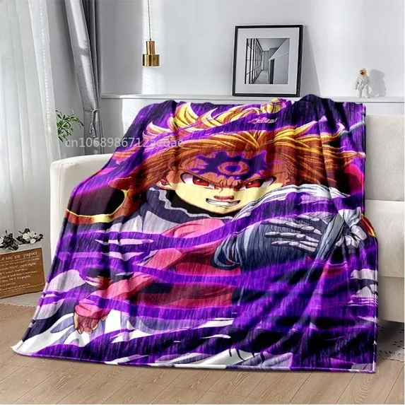 Thicken Blanket Anime The Seven Deadly Sins Printed Flannel Blankets ...