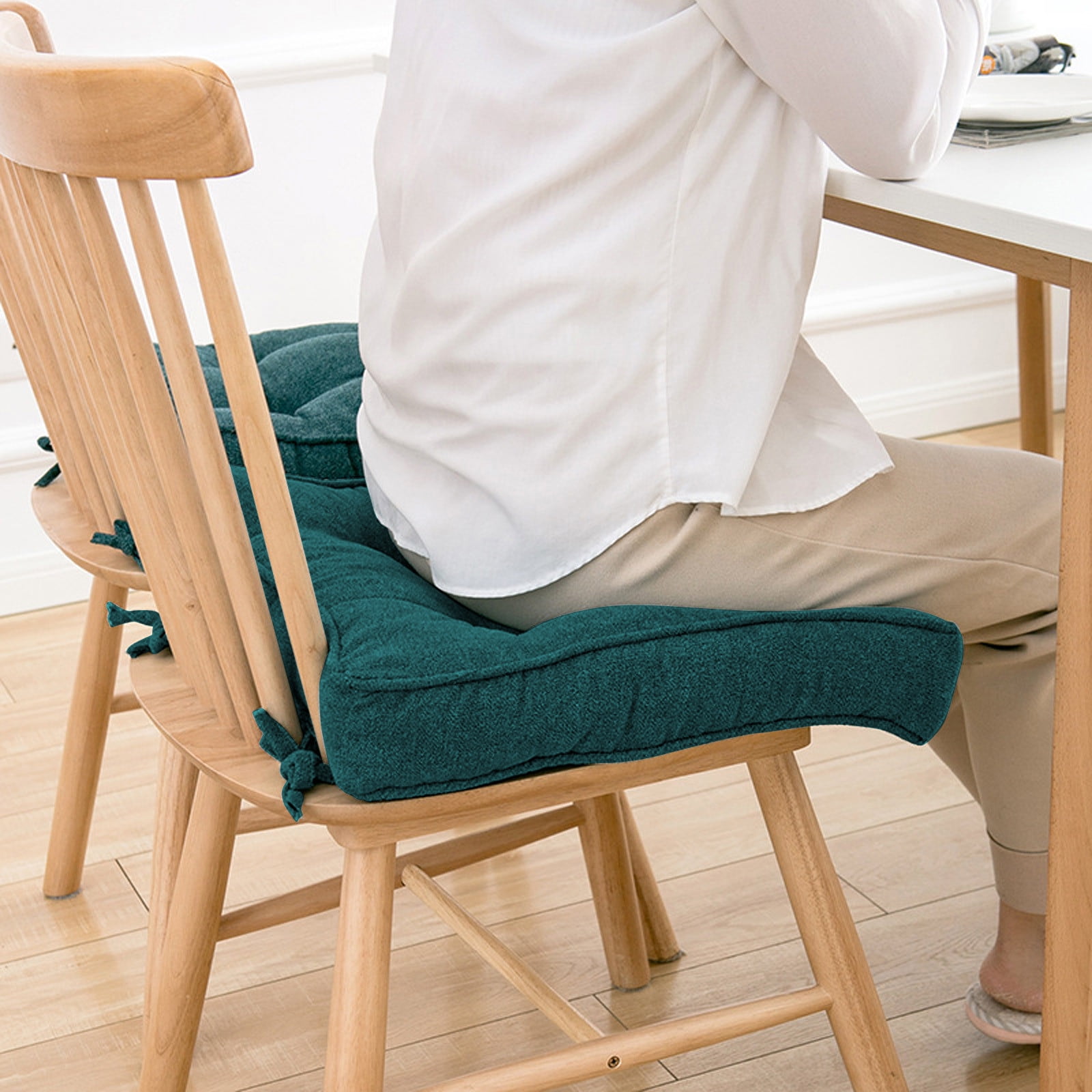 Thicken Chair Cushions for Dining Chairs Set of 4 Tufted Seat Cushions ...
