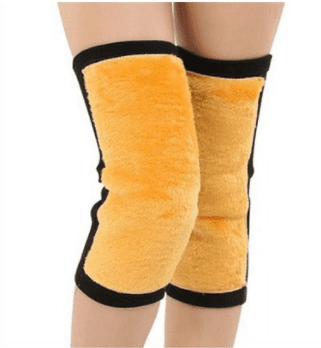 Thicken Fleece Lined Knee Warmers - Cashmere Knee Joint Brace Support ...
