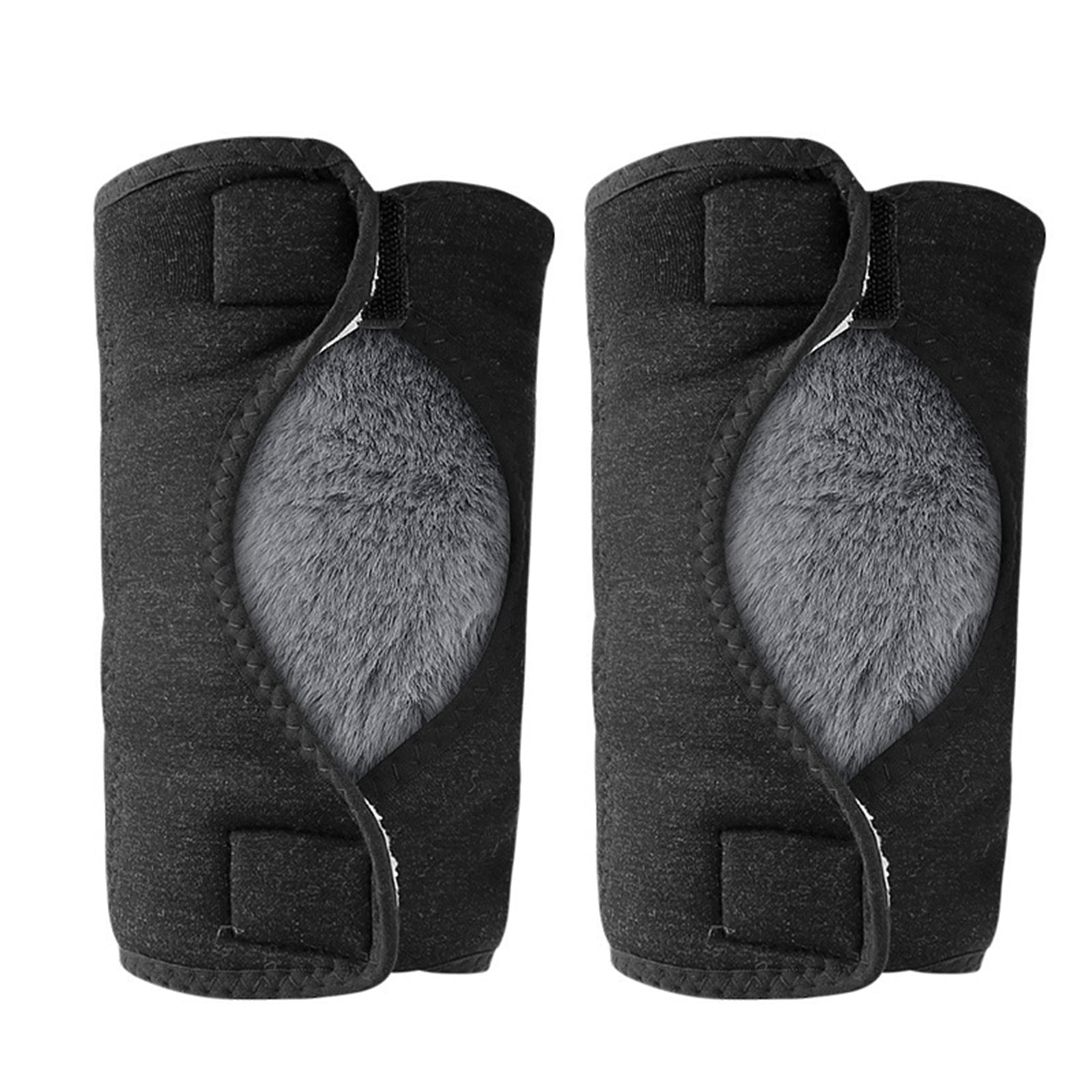 Thicken Fleece Lined Knee Warmers - Cashmere Knee Joint Brace Support ...