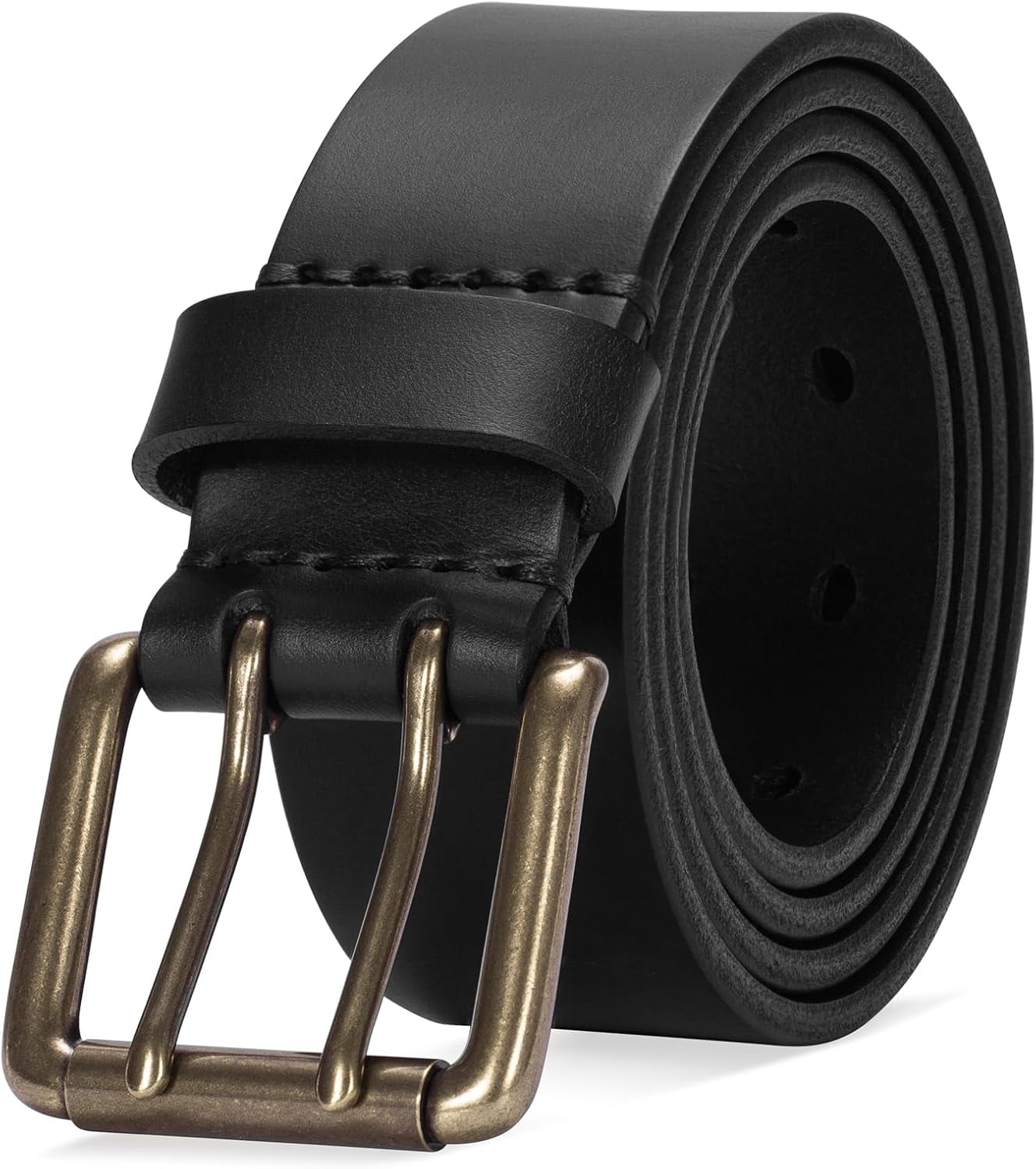 Thicken Full Grain Leather Mens Belt Heavy Duty Mens Work Belt Mens ...
