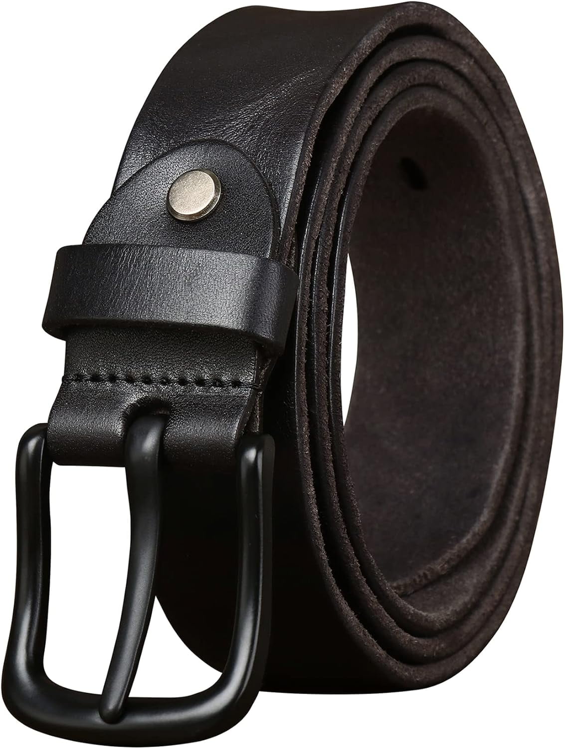 Thicken Full Grain Leather Mens Belt Heavy Duty Mens Work Belt Mens ...