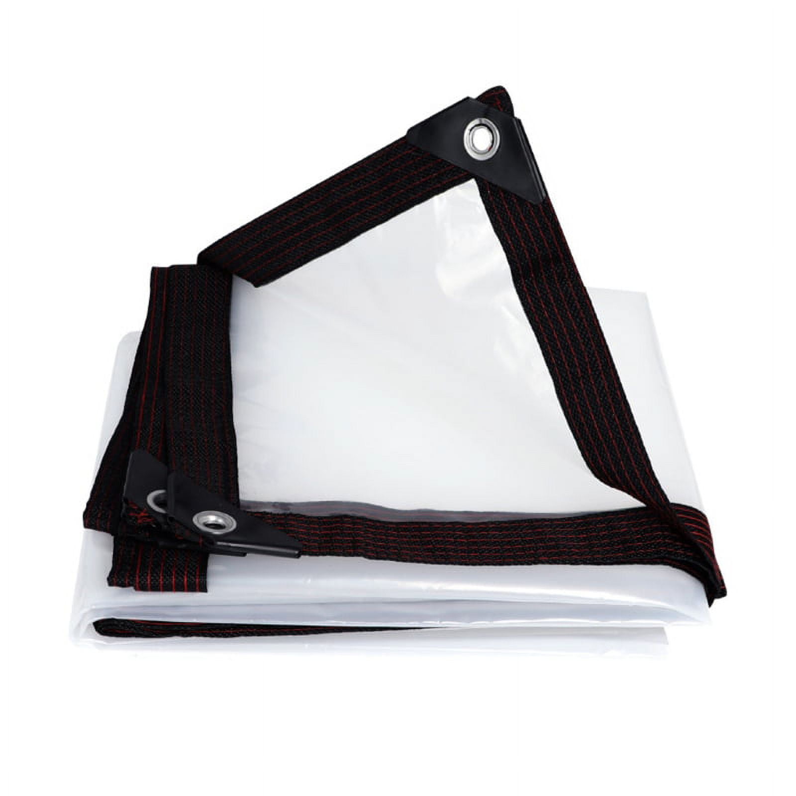Thicken PE Plastic Waterproof Transparent Tarp Cloth Clear Rainproof ...