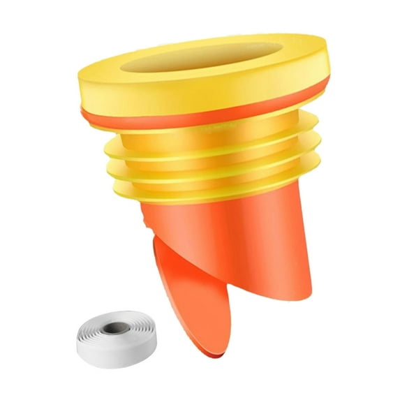 Thicken Toilet Bowl Gasket Flange Rings with Backflow Prevention Valves ...