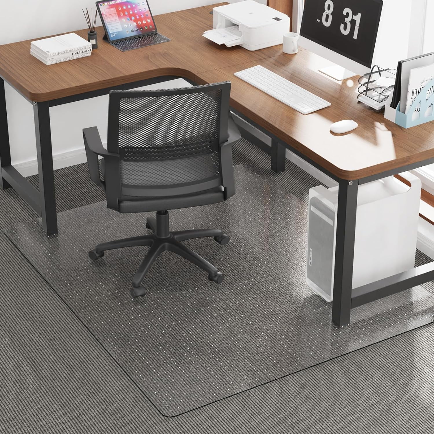 [Thickened to 2.0mm] 36"x 48" Chair Mat for Hardwood, Vinyl Computer ...