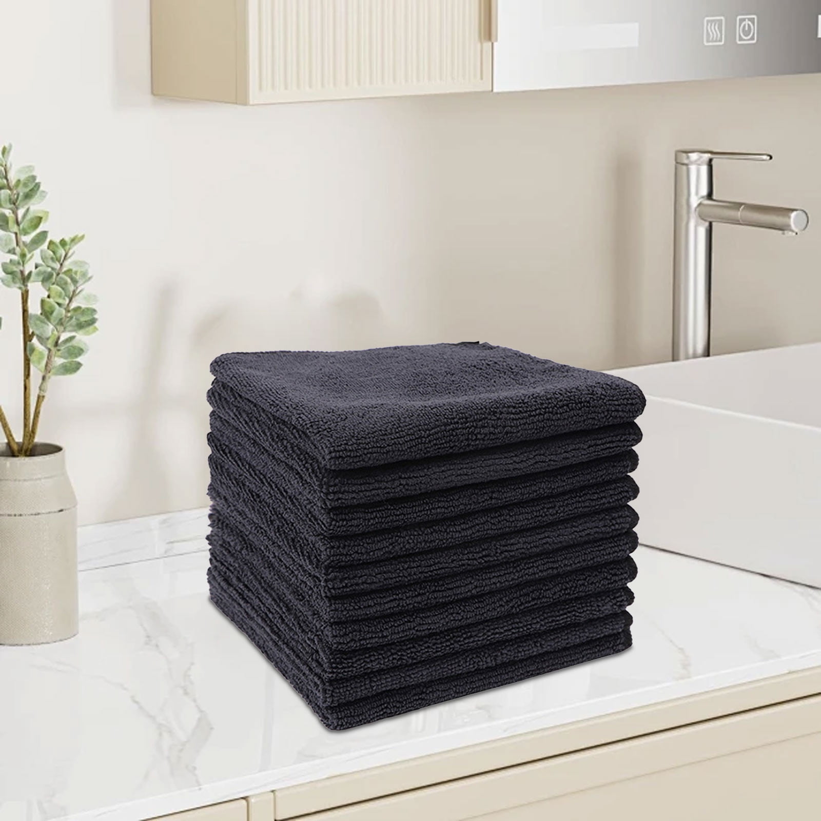 Thickened Absorbent Dish Cloth | 30cm x 30cm Kitchen Cleaning Towel ...