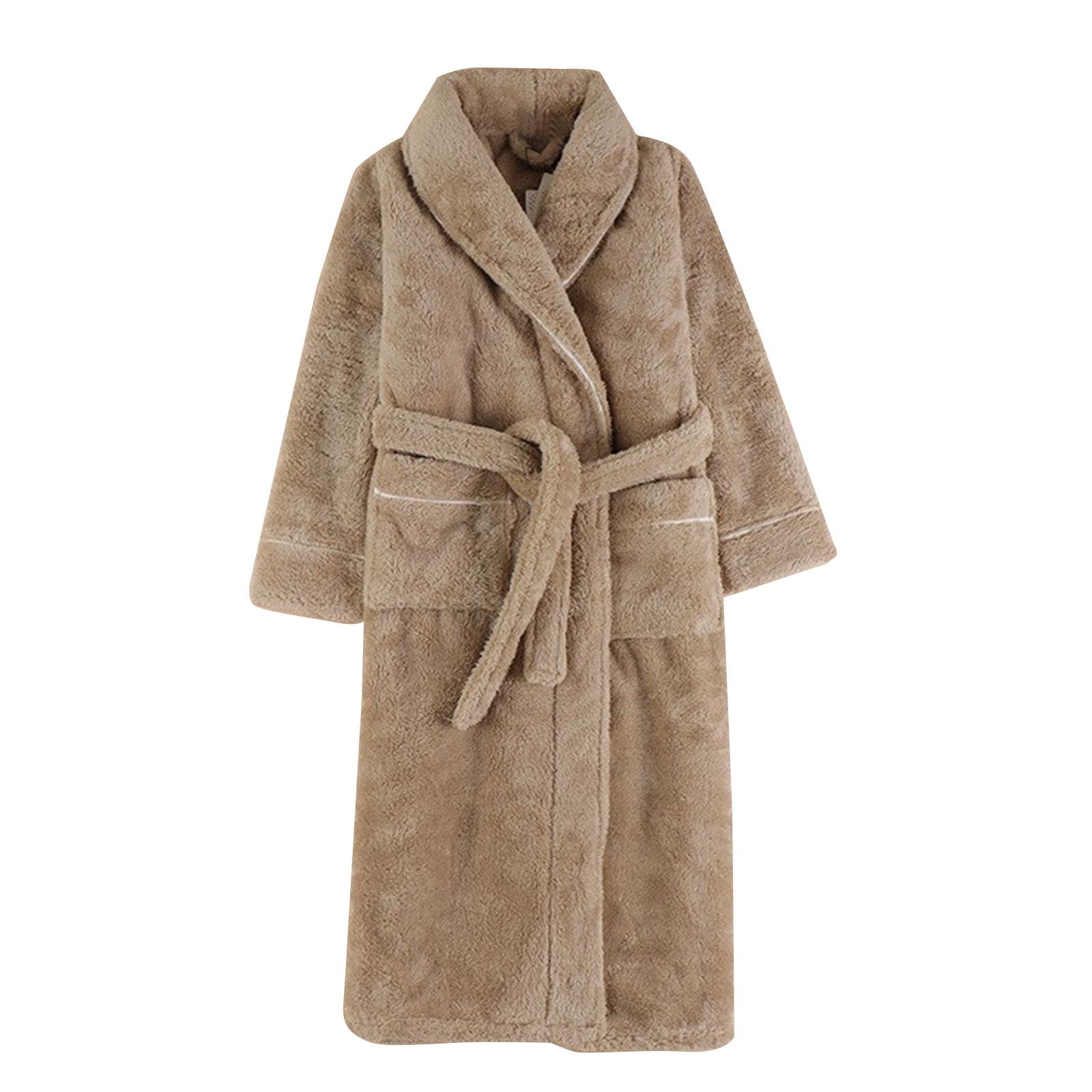 Thickened Blend Double Layer Couple Bathrobe Extra Long And Extra Large ...