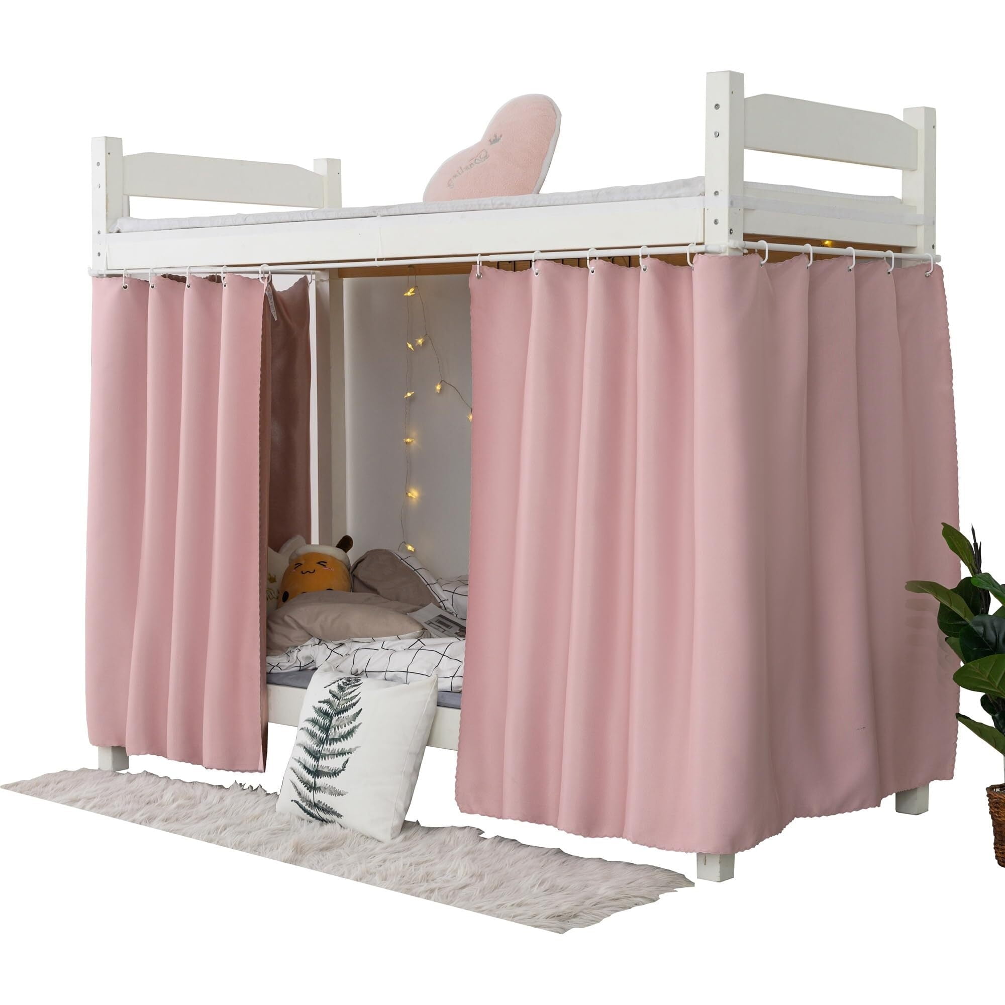 Thickened Breathable Blackout Bunk Bed Curtain Panels for Twin Bottom ...