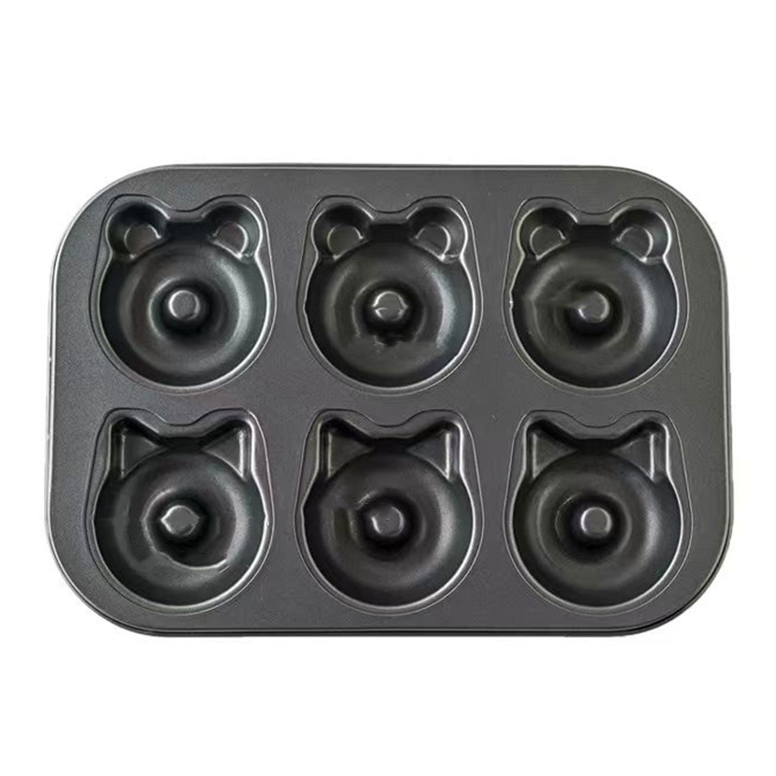 Thickened Carbon Steel 6 Cavity Nonstick Baking Pan For Even Heat ...