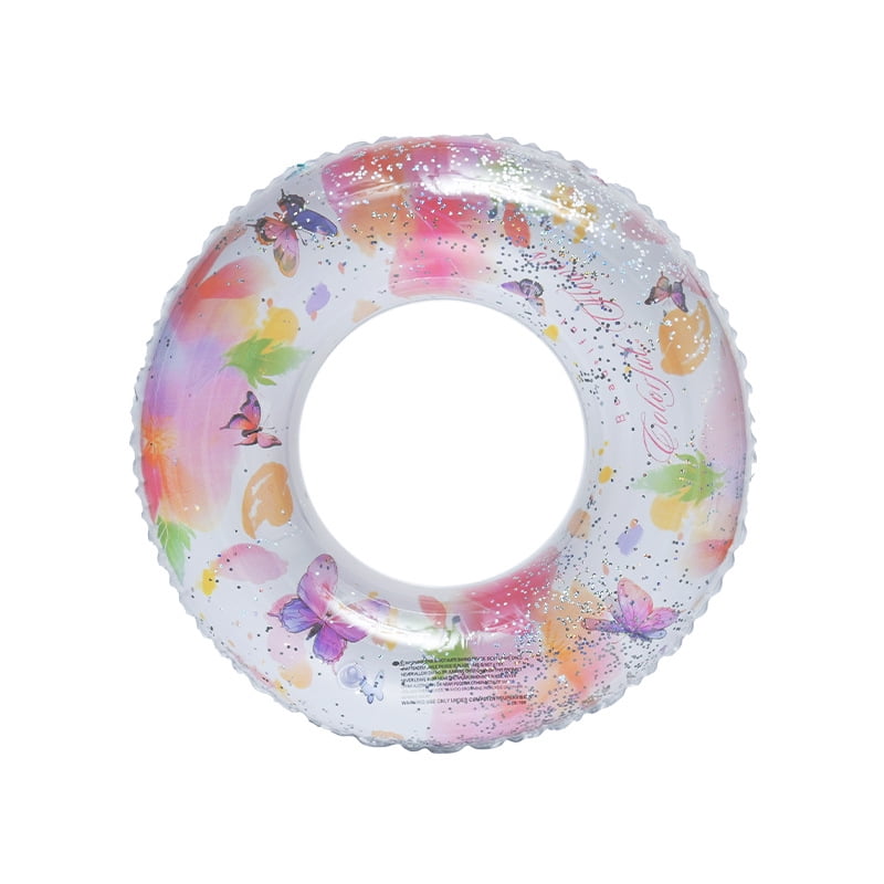 Thickened Children's Striped Adult Swimming Ring Inflatable Underarm ...