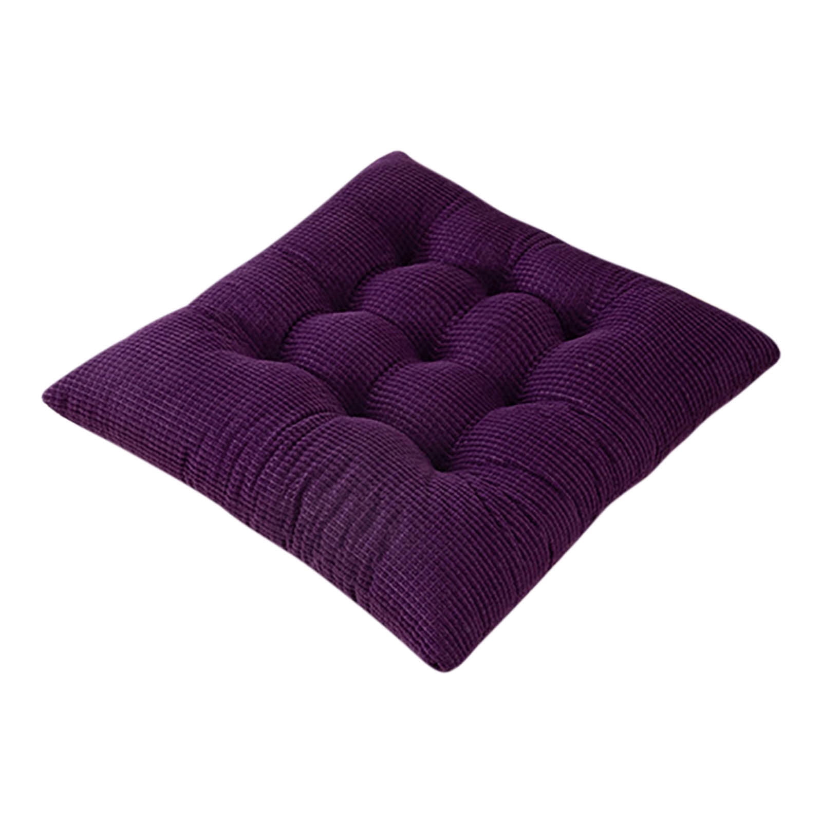 Thickened Corduroy Chair Cushion - 15.7x15.7 Inch Solid Color Seat Pad ...
