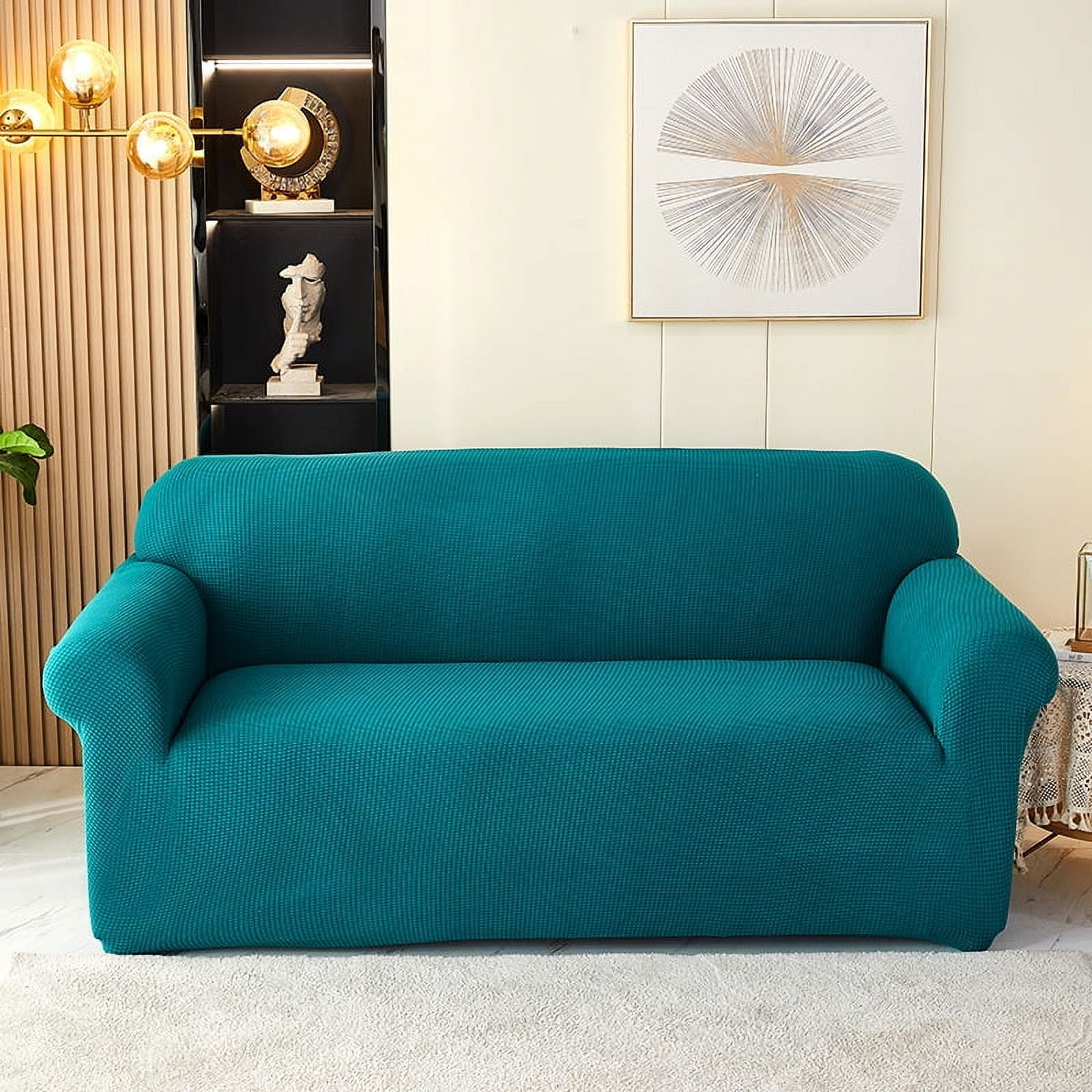Thickened Corn Velvet High-Gram Weight Full Elastic Sofa Cover ...