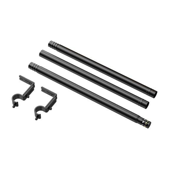 Thickened Curtain Rod, Loetky Single Rod Black Blackout Curtain Rods ...