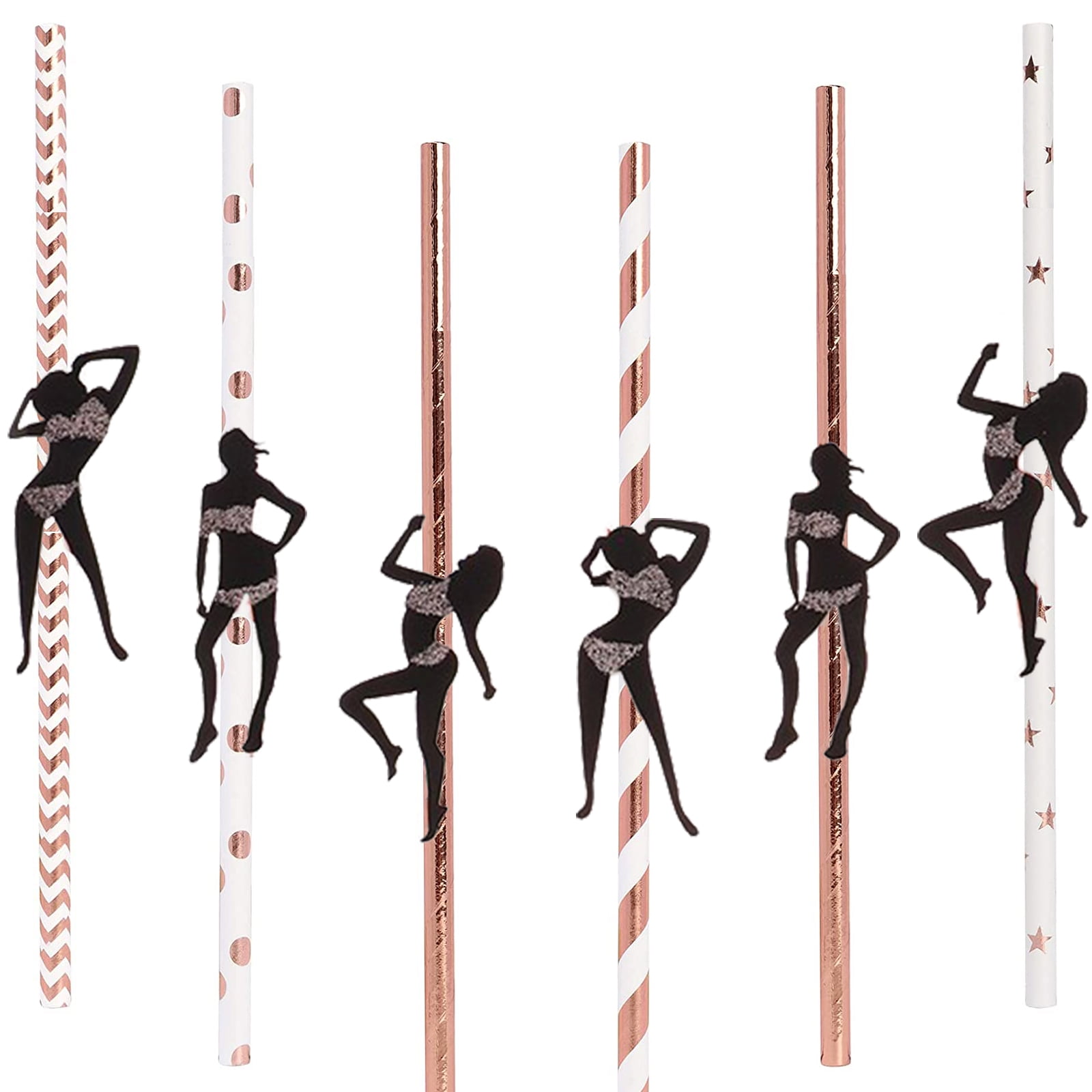 Thickened Decorative Straws Men Women Stripper Dancing Paper Straws for ...
