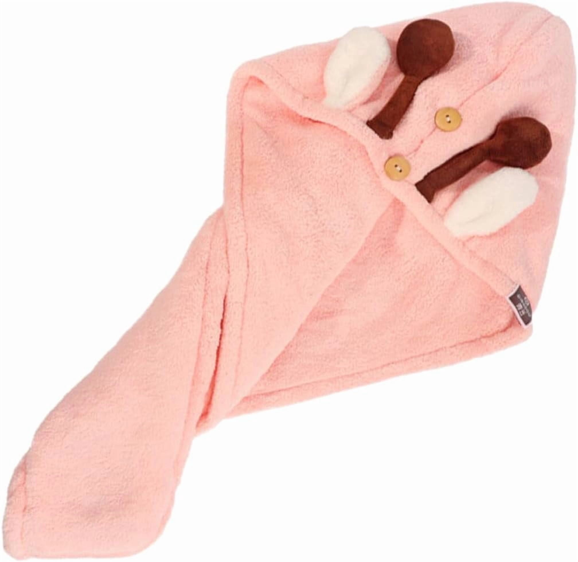 Thickened Double Layer Water Absorbent Hair Drying Towel Wrap, Quick ...