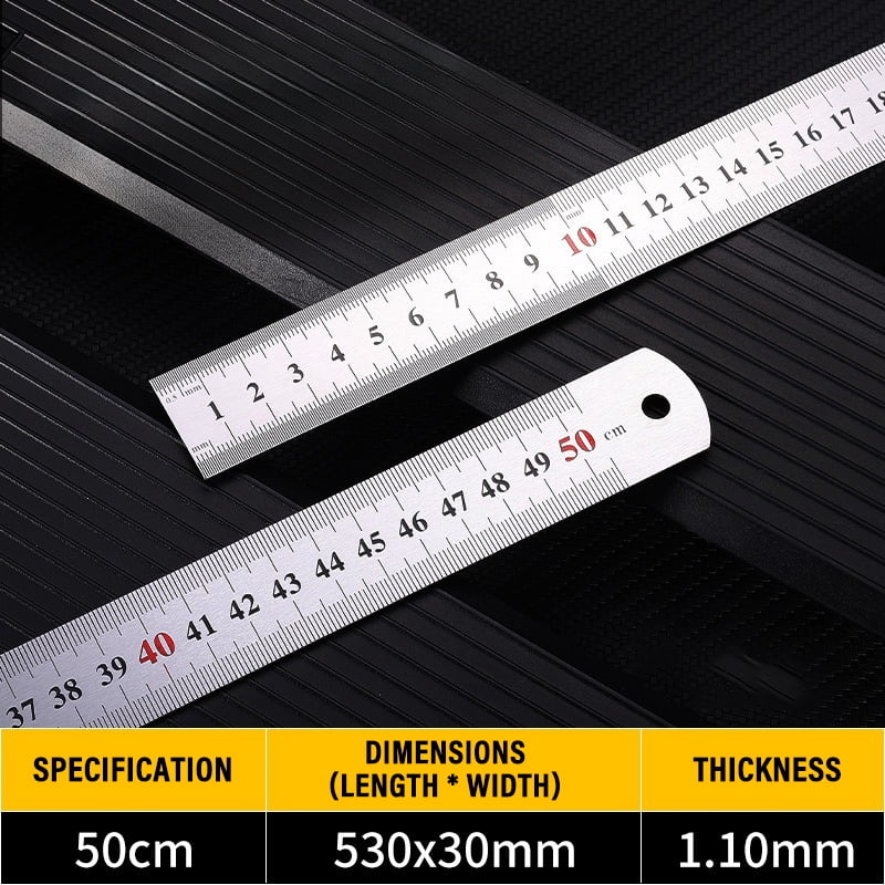 Thickened Double-sided Anti Drop 1m Stainless Steel Measuring Ruler ...