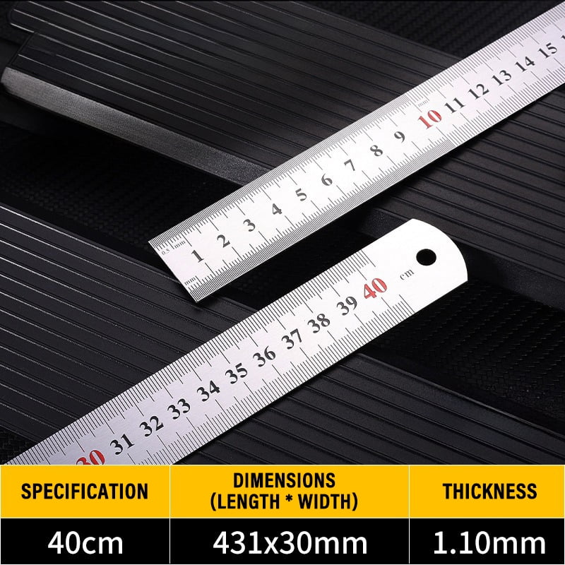 Thickened Double-sided Anti Drop 1m Stainless Steel Measuring Ruler ...