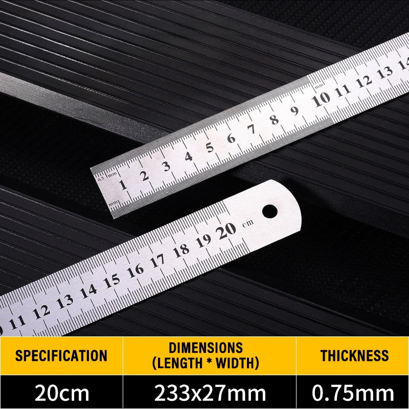 Thickened Double-sided Anti Drop 1m Stainless Steel Measuring Ruler ...