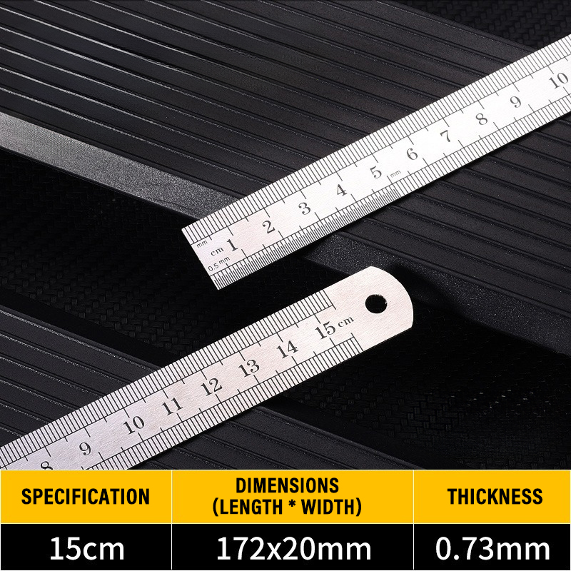 Thickened Double-sided Anti Drop 1m Stainless Steel Measuring Ruler ...