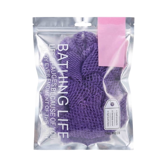Thickened Elastic Nylon Exfoliating Bath Scrubber Long Back Scrubber ...