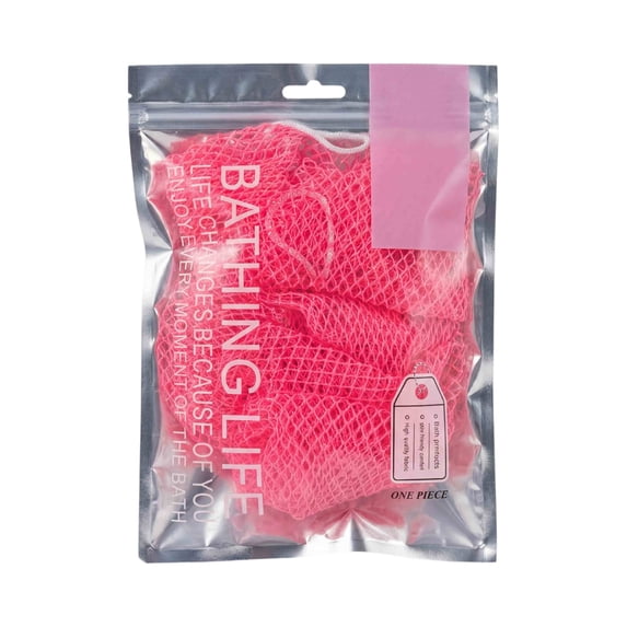 Thickened Elastic Nylon Exfoliating Bath Scrubber Long Back Scrubber ...