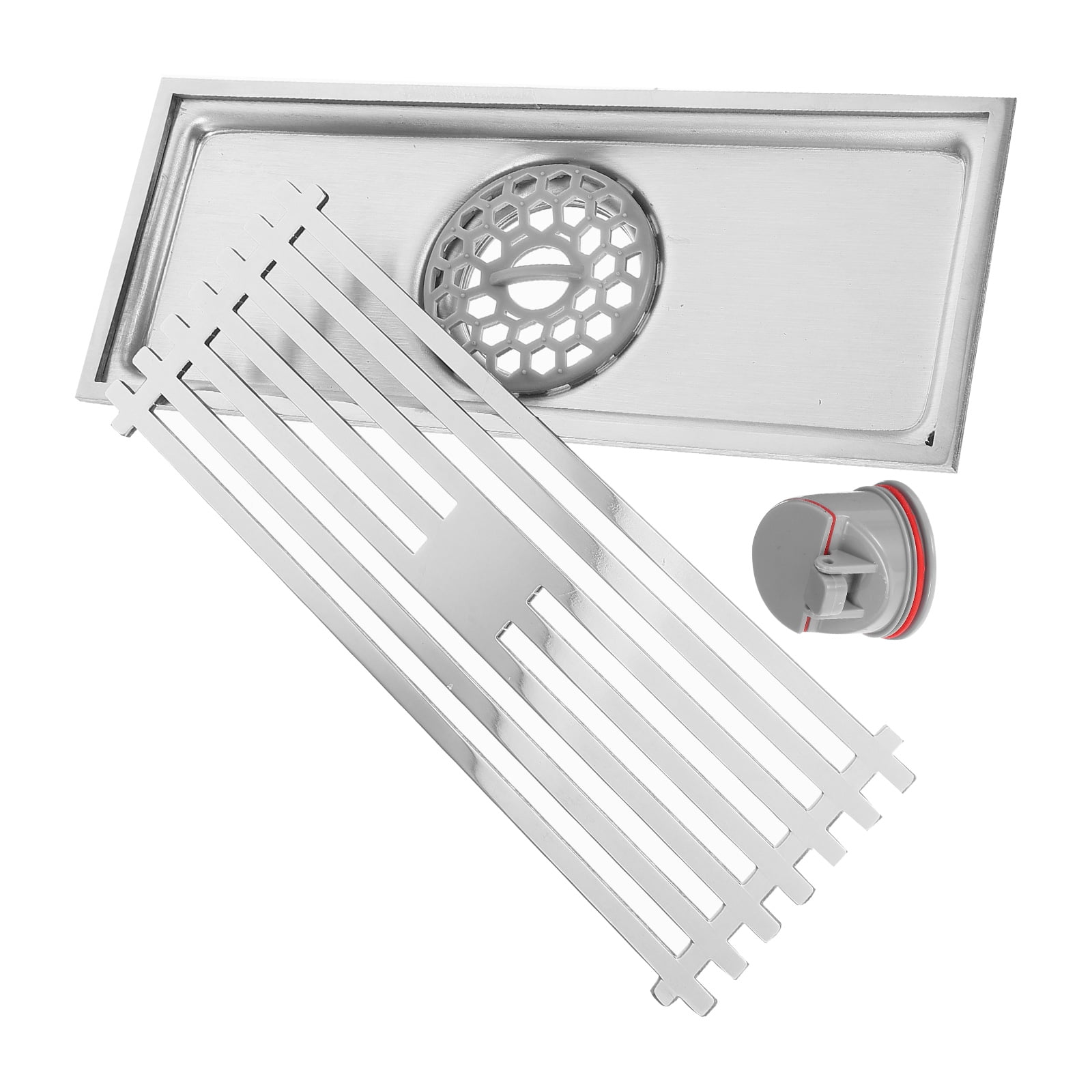 Thickened Floor Drain Hair Bamboo Raft Plastic Core Stainless Steel ...