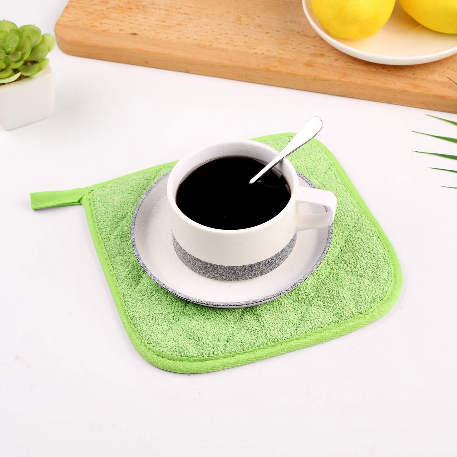 Thickened Heat-Resistant Placemats Set of 4 Insulated Table Protectors ...