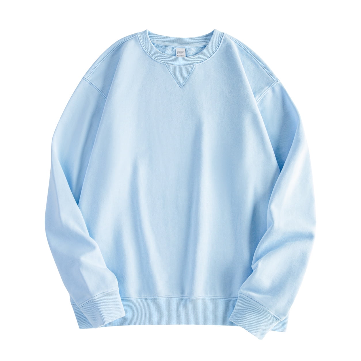 Thickened Heavy Crew Neck Sweater, Terry Pullover Long Sleeves ...