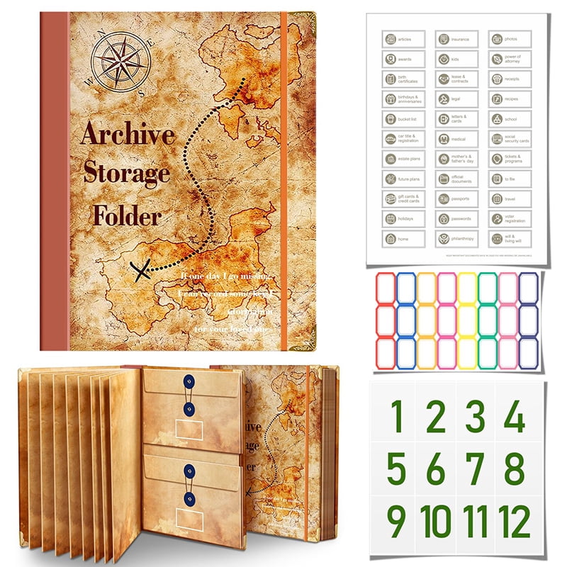 Thickened In Case I Go Missing Binder Folio Document Organizer ...