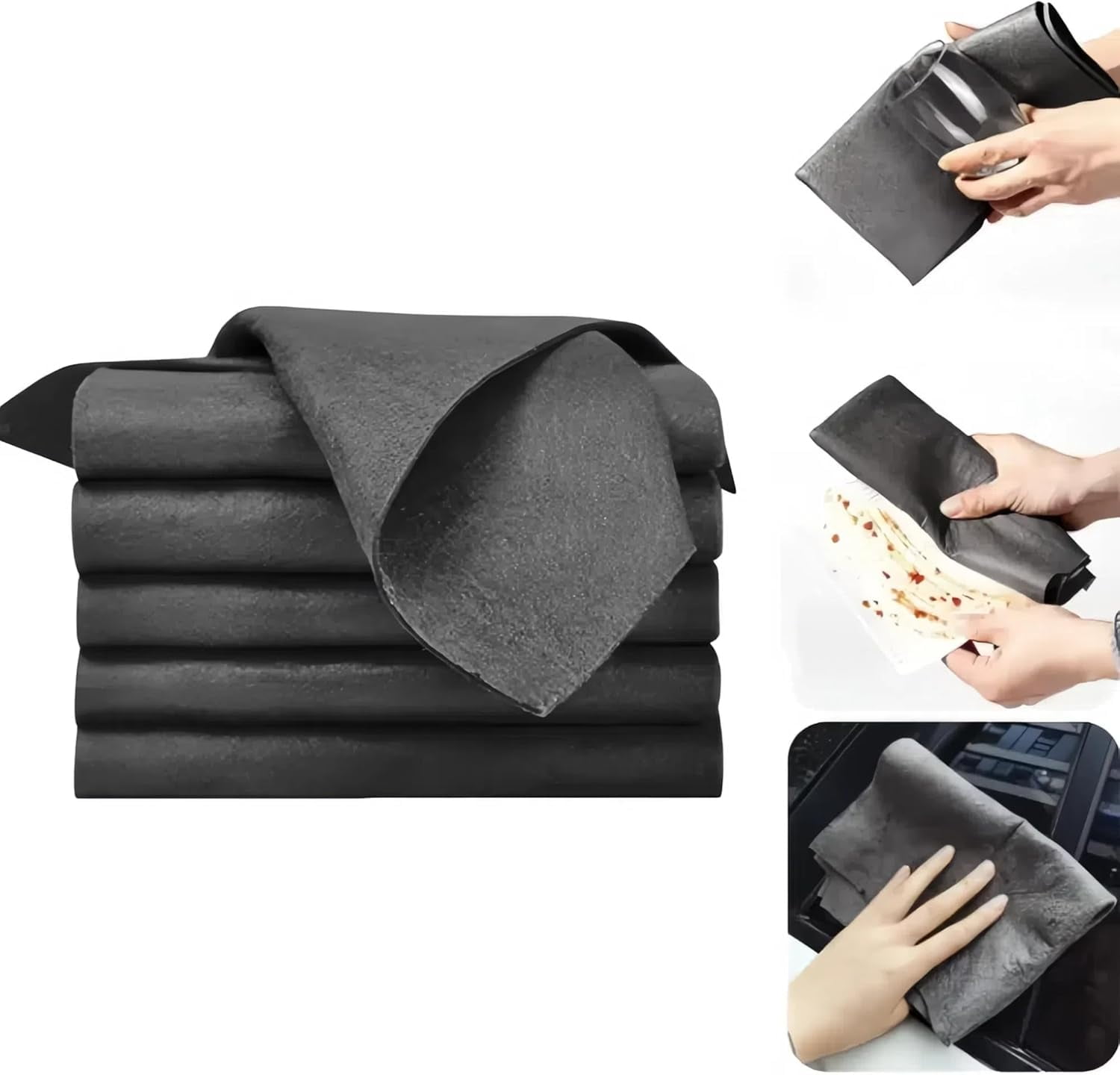 Thickened Magic Cleaning Cloth, 2024 Reusable Microfiber Cleaning Rag ...