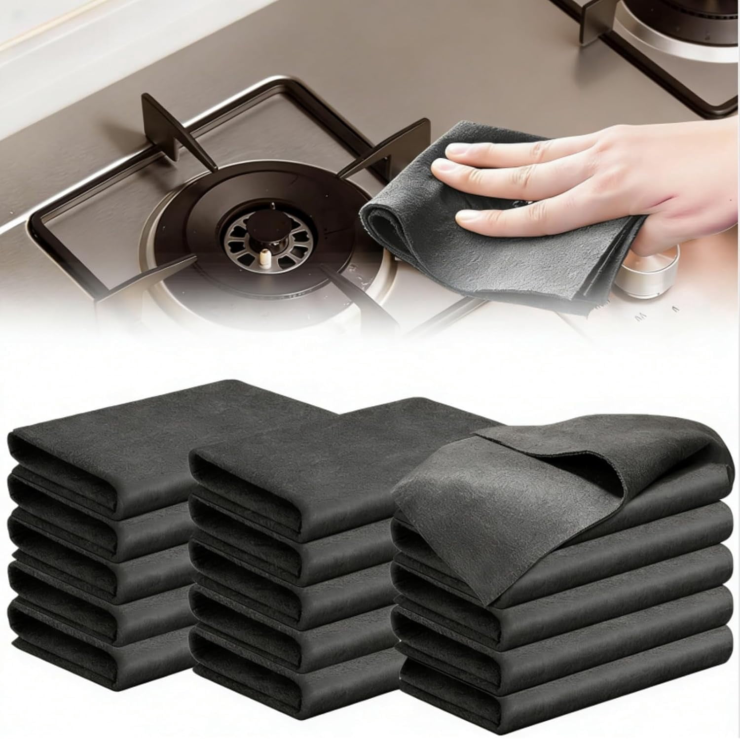 Thickened Magic Cleaning Cloth, 2026 Upgrade Reusable Streak Free ...
