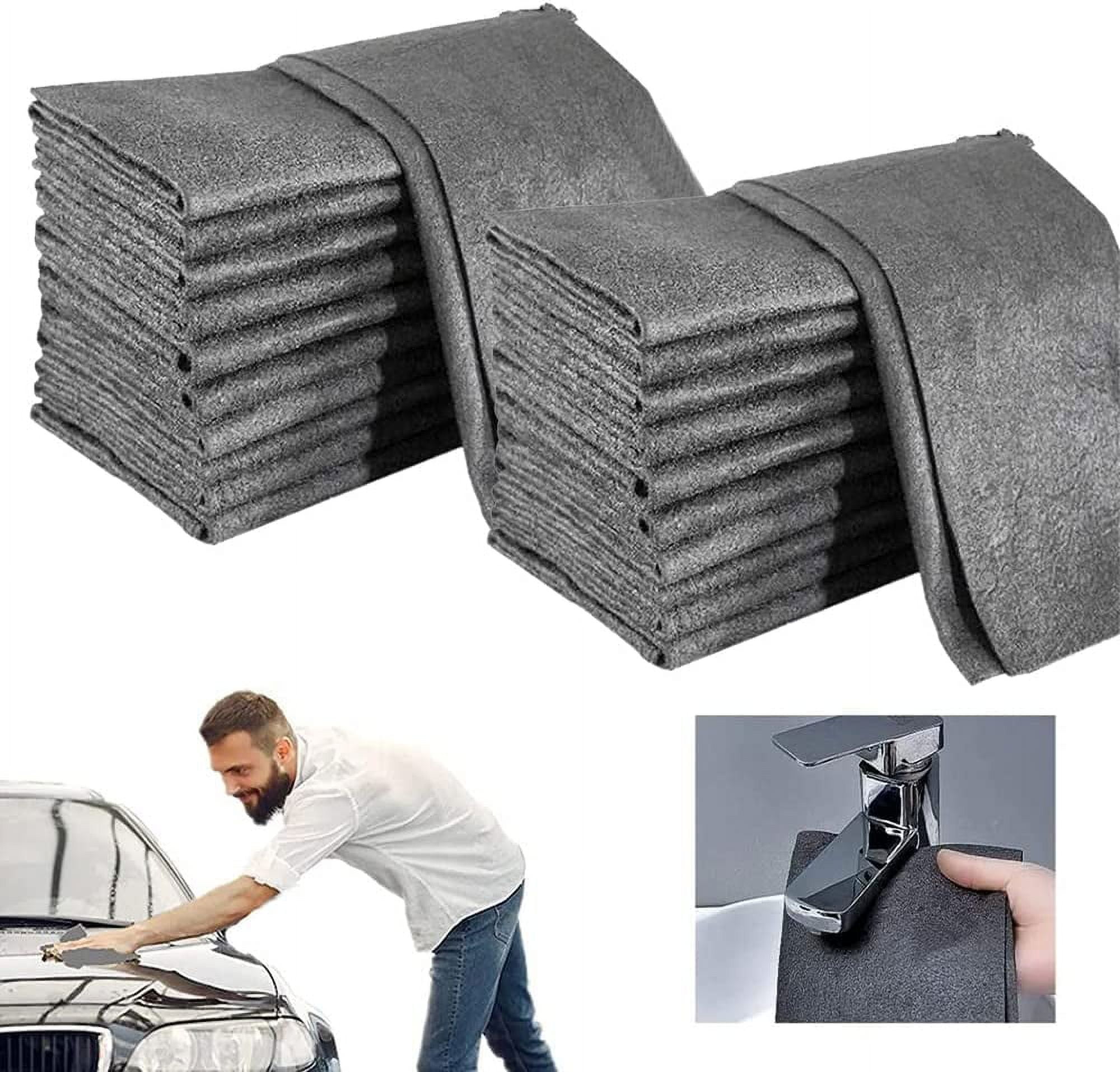 Thickened Magic Cleaning Cloth, Large Microfiber Glass Cleaning Cloth ...