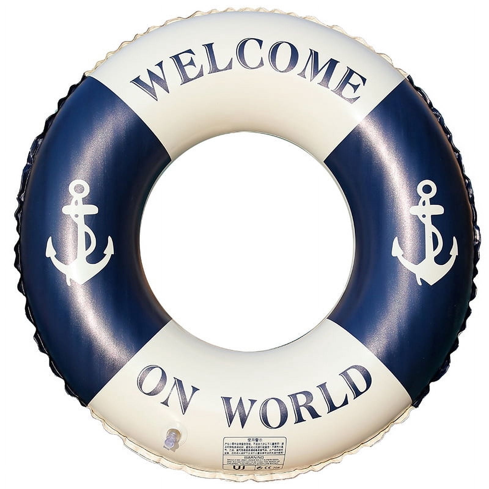 Thickened PVC Inflatable Swimming Circle Retro Sequined Cute Cartoon ...