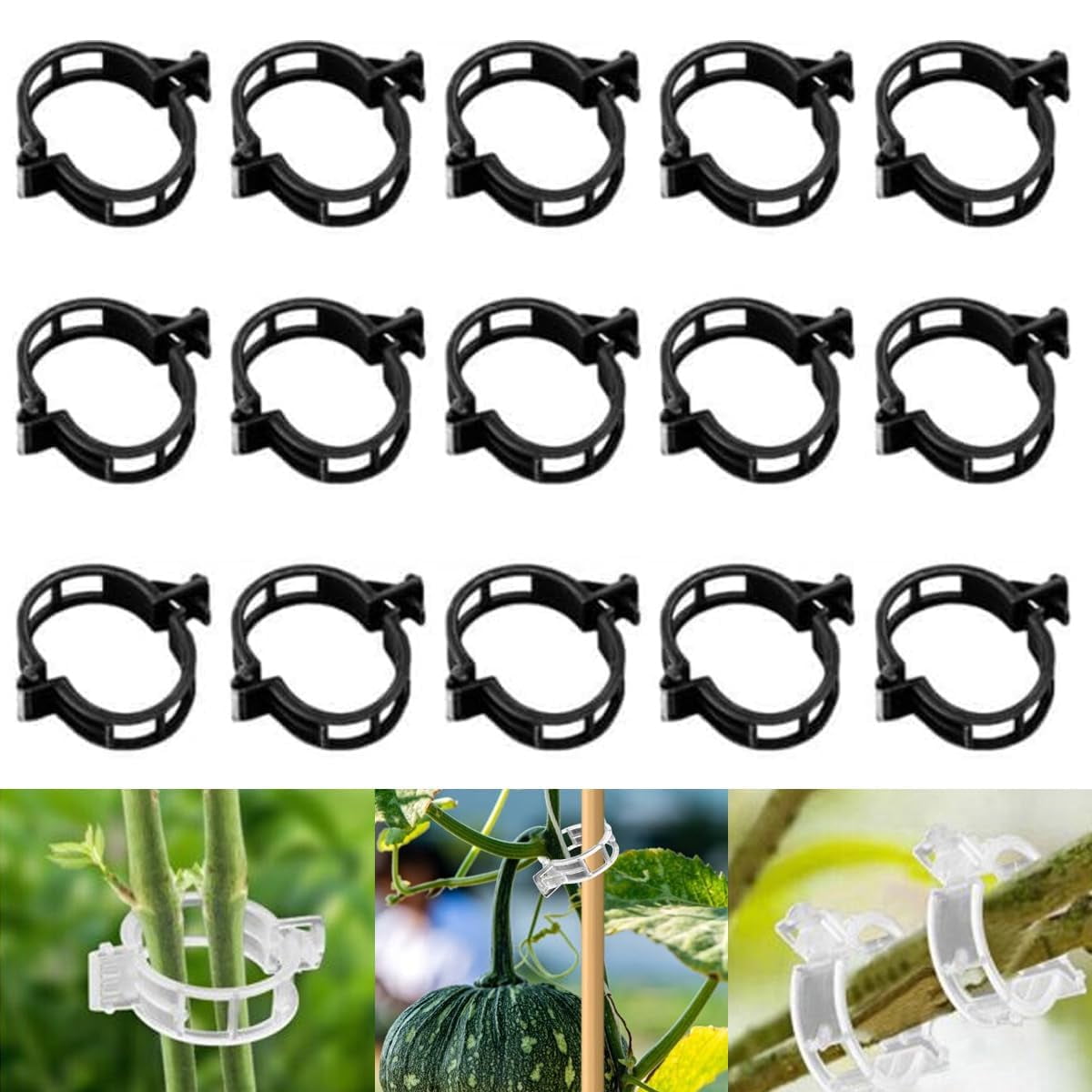 Thickened Plant Fixing Clip 100Pcs, 2025 Summer New Tomato Grape Vine ...
