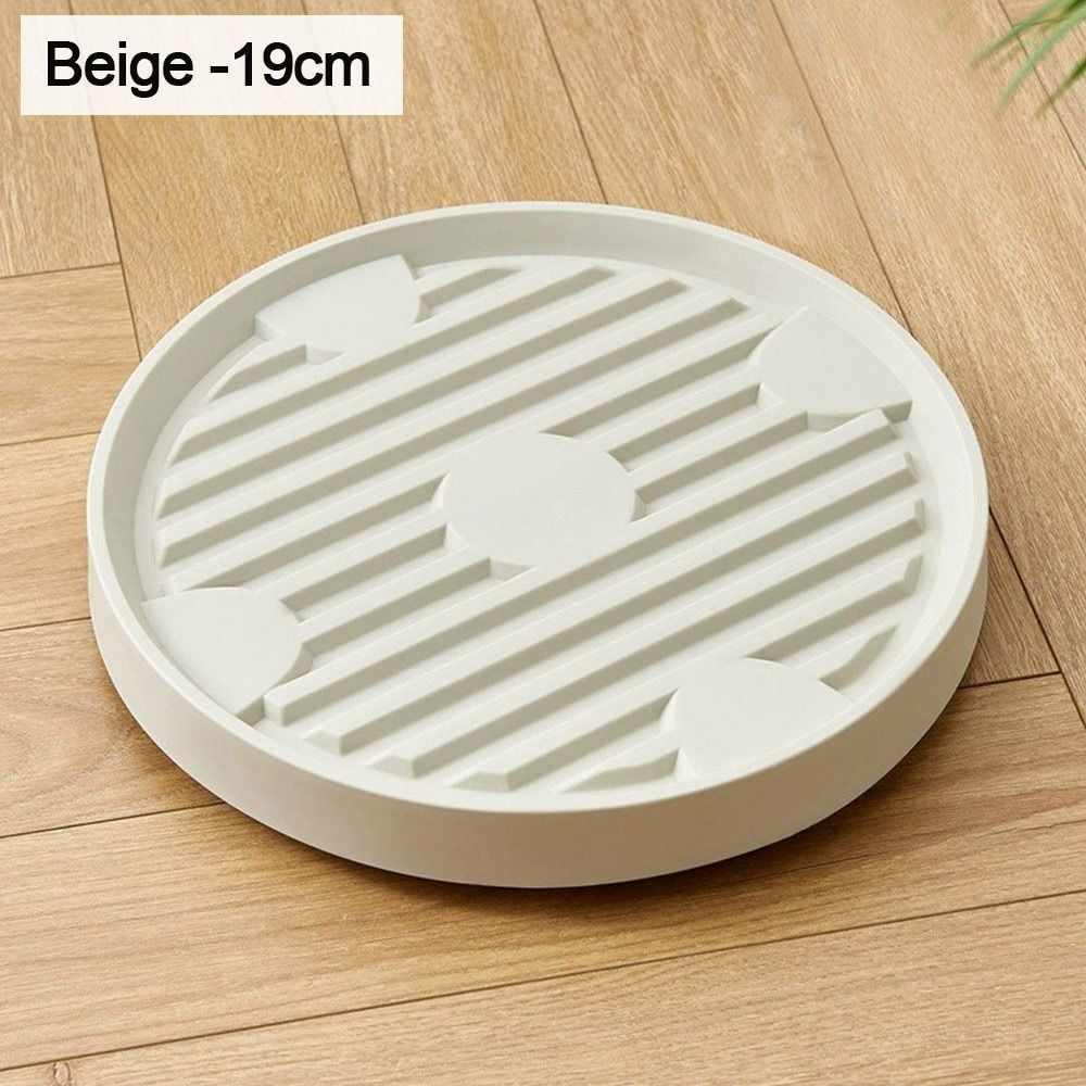 Thickened Plastic Planter Tray with Wheels Removable Garden Plant ...