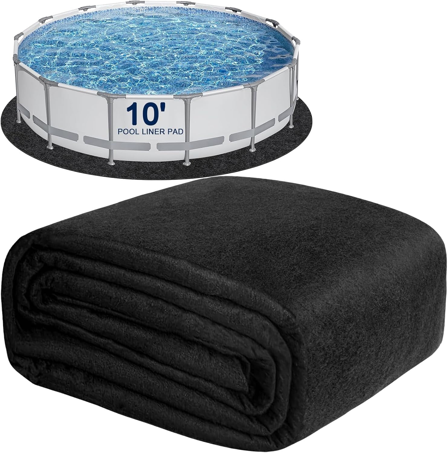 Thickened Pool Liner Pad for Above Ground Swimming Pools,15 Ft Round ...