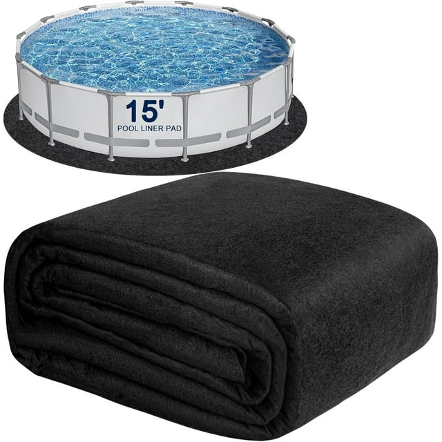 Thickened Pool Liner Pad for Above Ground Swimming Pools,15 Ft Round ...