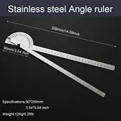 Thickened Stainless Steel Angle Gauge Measuring Angle Protractor Large ...