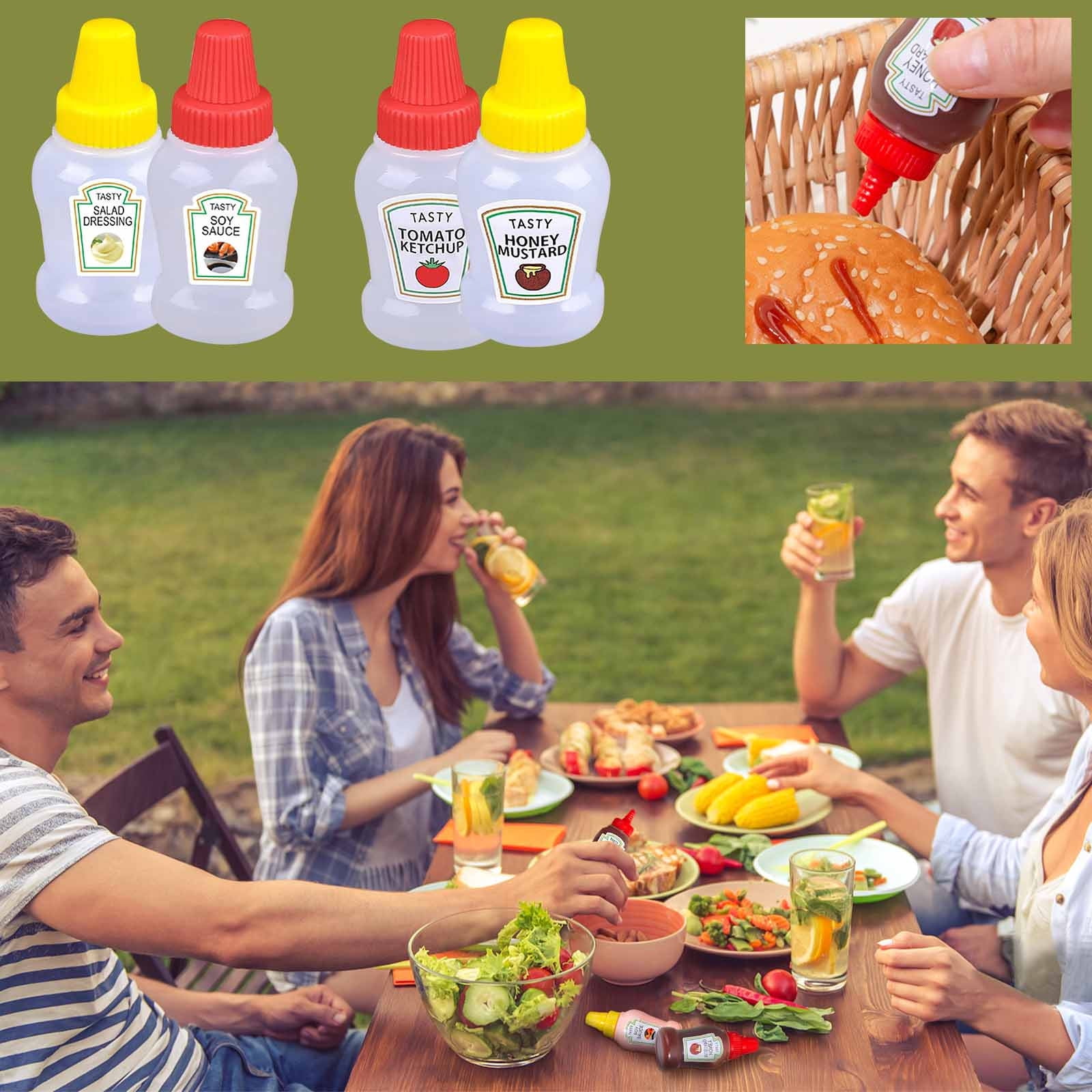 Thickened Tomato Seasoning Jar, Food Grade Plastic, Leak-Proof Lid ...