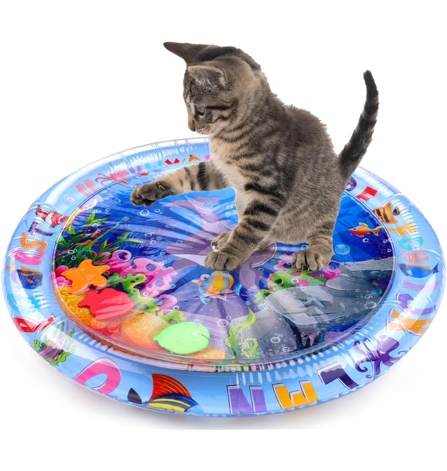 Thickened Water Sensory Play Mat for Cats, Cat Water Play Mat NEW ...